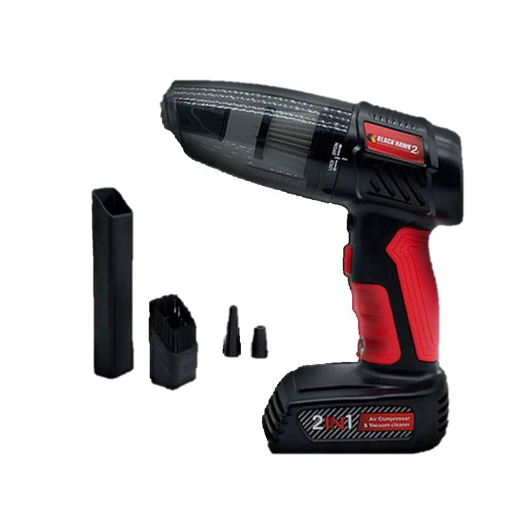 BLACK HAWK 2 in 1 เครื่องเติมลม ดูดฝุ่นไร้สาย - MyStar V8